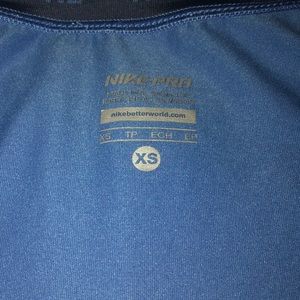 Nike | Tops | Nike Pro Long Sleeve Workout Shirt Light Blue | Poshmark
